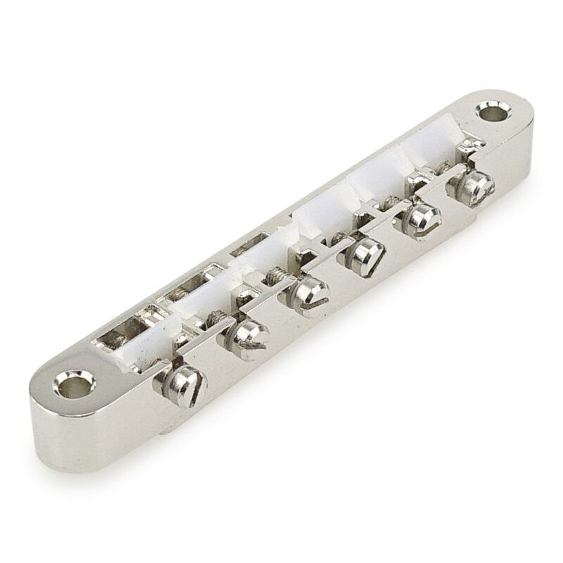 ABRH-NGN ABRH Bridge, For Gibson® ABR-1, Gloss Nickel, Nylon saddles ...