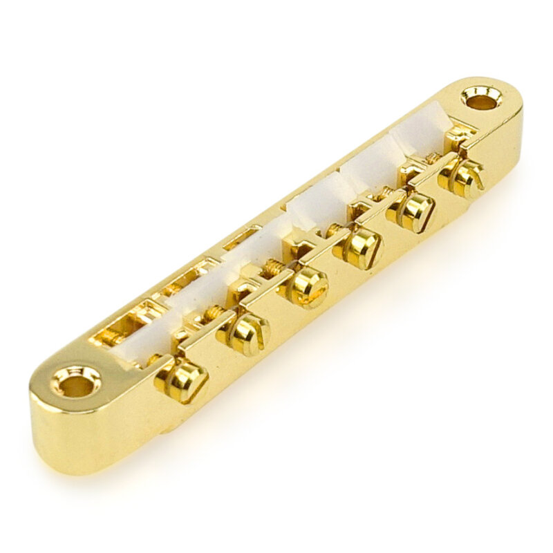 ABRH-GGN ABRH Bridge, For Gibson® ABR-1, Gloss Gold, Nylon saddles, 95,00