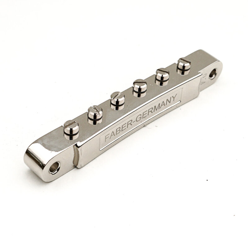 ABRH-TG ABRH Bridge, For Gibson® ABR-1, Gloss Nickel, Titanium saddle ...